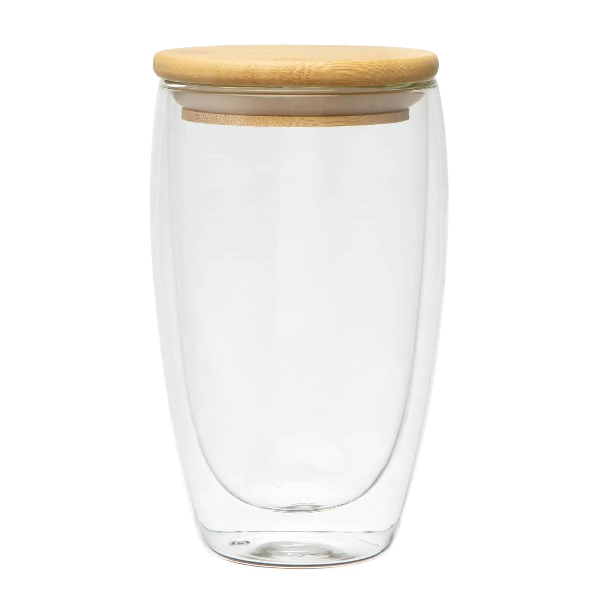 Double Walled Glass with Bamboo Lid - 450ml • Microgarden