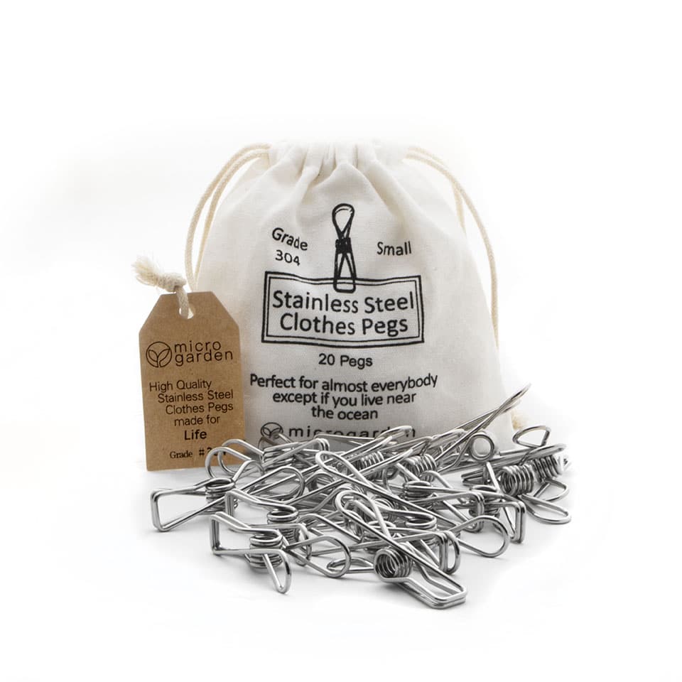 Stainless Steel Pegs-Grade 304-Pack of 20 • Microgarden