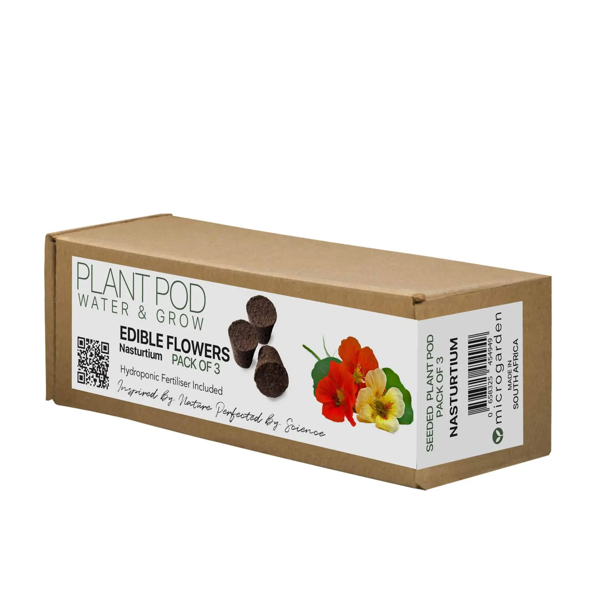 Edible Flowers Nasturtium - Plant Pod - Pack of 3 • Microgarden